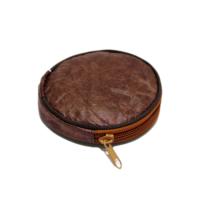 China Waterproof Round Tyvek Paper Wallet Zipper Mini Tyvek Paper Coin Pouch Bag for sale