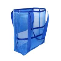 China Customized Fashion Mesh Beach Tote Bag With Nylon Material for Women for sale