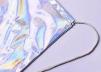 China Custom personalized silver shinny laser backpack custom waterproof nylon drawstring backpack for women for sale