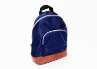 China Fashion Design Women small nylon backpack with leather bottom for sale