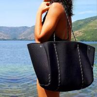 China Colefa Spot Big Capacity European and American Leisure Travel Women's Bags CR Diving Materials Neoprene Pink Beach Tote Bag for sale