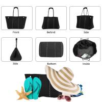 China Colefa Spot Big Capacity European and American Leisure Travel Women's Bags CR Diving Materials Neoprene Pink Beach Tote Bag for sale