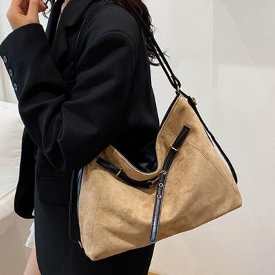 China Colefa Cheap Personalized Reasonable Price Wholesale Bulk Tote Hand Bags Structured Suede Convertible Tote Bag to Backpack for sale