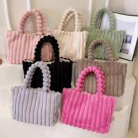 China Colefa Stocks Hot Fluffy Plush Tote Bags with Zipper & Open Closure Terry Cloth Strong Puffy Design for Women & Girls Wholesale for sale