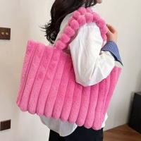 China Colefa Stocks Hot Fluffy Plush Tote Bags with Zipper & Open Closure Terry Cloth Strong Puffy Design for Women & Girls Wholesale for sale