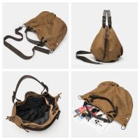 China Colefa Lands End Handmade Cotton Canvas Shoulder Tote Bag With Custom Logo Printed Luxury Vintage Retro Ruffle Utility Tote Bags for sale