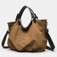 China Colefa Lands End Handmade Cotton Canvas Shoulder Tote Bag With Custom Logo Printed Luxury Vintage Retro Ruffle Utility Tote Bags for sale