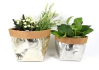 China 2026 Wholesale Metallic Washable Kraft Paper Storage Bag for Fruit Vegetable Food Bread Flower for sale