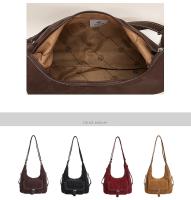 China Colefa Retro Casual Women 2026 New Daily Commuting Backpack Single Shoulder Tote Bag Suede Fabric Crossbody Shoulder Handbag for sale