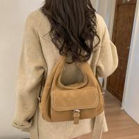 China Colefa Retro Casual Women 2026 New Daily Commuting Backpack Single Shoulder Tote Bag Suede Fabric Crossbody Shoulder Handbag for sale