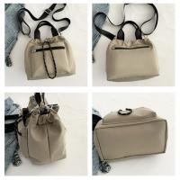 China Colefa Factory Price Versatile Fashionable Cross Body Shoulder Bag Korean Style Minimalist Women's Nylon Drawstring Handbag for sale