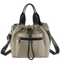 China Colefa Factory Price Versatile Fashionable Cross Body Shoulder Bag Korean Style Minimalist Women's Nylon Drawstring Handbag for sale