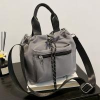 China Colefa Factory Price Versatile Fashionable Cross Body Shoulder Bag Korean Style Minimalist Women's Nylon Drawstring Handbag for sale