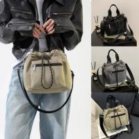 China Colefa Factory Price Versatile Fashionable Cross Body Shoulder Bag Korean Style Minimalist Women's Nylon Drawstring Handbag for sale