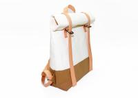 China Customized Washable Kraft Paper Backpack Recycled Lightweight Leisure Style for sale