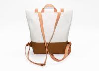 China Customized Washable Kraft Paper Backpack Recycled Lightweight Leisure Style for sale