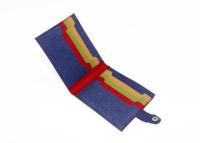 China Attractive New Design Kraft Paper Wallet Eco - Friendly Washable With Button Closure for sale