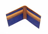 China Stripes Design Washable Kraft Paper Wallet Folding Short Type For Women Or Men for sale