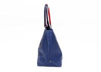 China Nylon Polyester Washable Tote Bags Deep Blue Reusable Tote Shopping Bags for sale