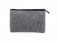 China Customized Lady Felt Makeup Toiletry Bag Travel Washable For Women for sale