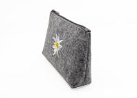 China Customized Lady Felt Makeup Toiletry Bag Travel Washable For Women for sale