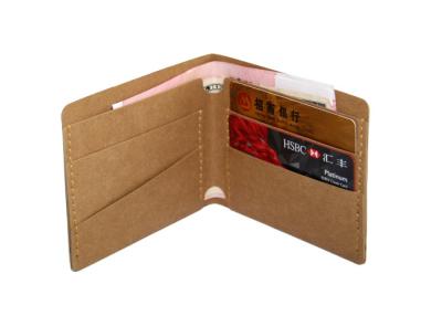 China Slim Minimalist Durable Kraft Paper Wallet Business AAA Level Fabric For Men for sale