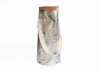 China Custom Tear Resistance Waterproof Ice Bottle Bag Metallic Washable Wine Cooler Bag for sale