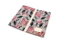 China Euro printing recycled washable kraft paper long wallet women's clutch long wallet for sale