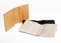 China Custom passport holder wallet washed kraft paper travel passport wallet for men for sale