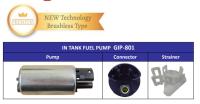 China Brushless Type In Tank Fuel Pump Mazda MM8DL2S3A 1.3L for sale
