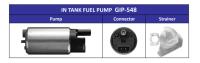 China Brushless Type In Tank Fuel Pump Mazda MM8DL2S3A 1.3L for sale