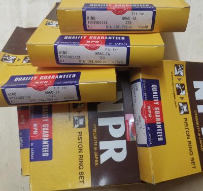 China H06CTA H06C Piston Ring Set 108mm Diameter for Excavator Engine Parts 13011-1961 13011-2450B 13011-3200A for sale