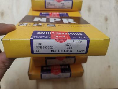China H07D Piston Ring Set 110mm for HINO Engine Parts - 13011-2650A 13011-2651A 13019-1300A for sale