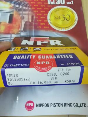 China C190 C240 Piston Ring 9-12181-603-0 5-12181-027-0 9-12181-603-0 9-12181-605-0 For ISUZU Engine Parts for sale
