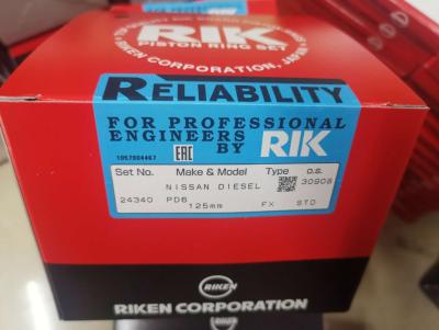 China RIK Piston Ring, Hino W06D 15011, 13011-1973  13011-2540 , Nissan FE6T 24951 12040-Z5505  , PD6 24340, Isuzu 6HE1 17175 for sale