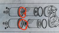 China Mitsubishi 6D24 Oil Grid Spring ME054156 ME054082 for sale