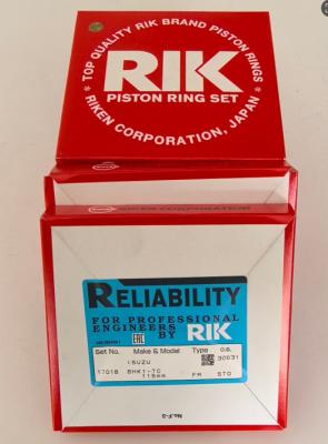 China Isuzu 6HKT Piston Ring RIK 17016 8-94391502-4  Alloy Steel for sale