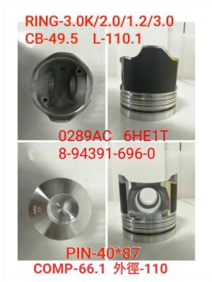 China Isuzu 4HE1 Piston 8-94391-696-0  MD92 Piston 12011-Z6160 for sale
