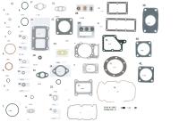 China Komatsu 6D170-5 upper repair package 6245-k1-9900 , lower repair package  6245-k2-9900 for sale