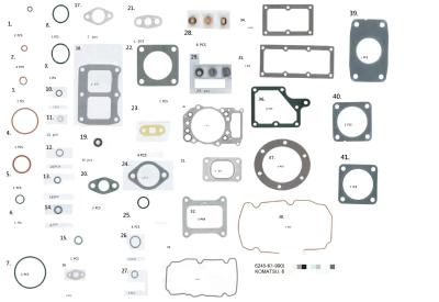 China Komatsu 6D170-5 upper repair package 6245-k1-9900 , lower repair package  6245-k2-9900 for sale