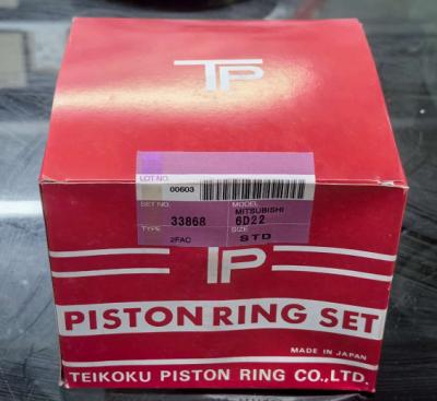 China Mitsubishi 6D22 6D24 engine Piston Ring 30917-20010 ME052124 TP 33868 NPR SJM31094ZZ for sale