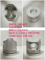 China Hino W04DT piston 13216-3201 MITSUBISHI S6N PISTON 37117-73200 KOMATSU 6M117A for sale