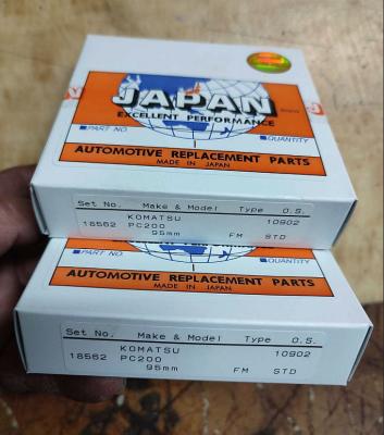 China KOMATSU 6D95 PC200-5 PC200-6 PISTON RING  6209-31-2400 6207-31-2400 18562 18392 for sale