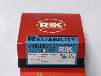 China TOYOTA 2KD PISTON RING 28080 13011-30030 13011-30031 13011-30060 RIK JAPAN for sale