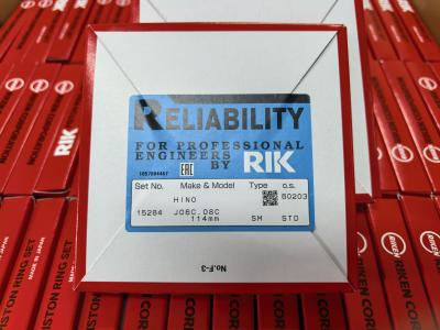 China HINO J08C PISTON RING 13011-3820 13011-3570 13011-3870 13011-3890B 114MM* 2.5MM for sale