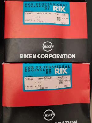 China Hino K13C Diesel Piston Rings 135mm Size 13011-2410A RIK 15465 ISO9001 Certified for sale