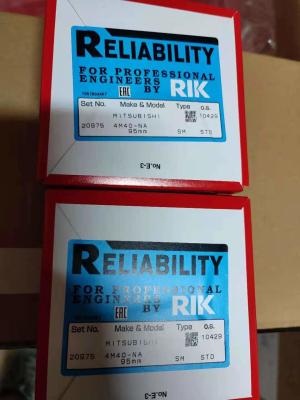 China 4M40 RIK Piston Rings ME202342 ME202380 for Excavator Diesel Engine - 10×10×8 cm Package for sale