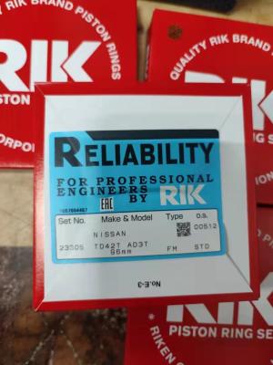 China 96mm Nissan TD42 TD27 Piston Ring Set OEM 12033-06J10 High Steel Engine Parts for sale