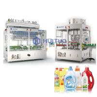 China PET Glass Bottle Liquid Detergent Filling Rotary Capping Machine For Spray Trigger for sale