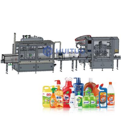 China Linear Follow Up Filling Machine For Cosmetics Suitable For Different Bottles Containers for sale